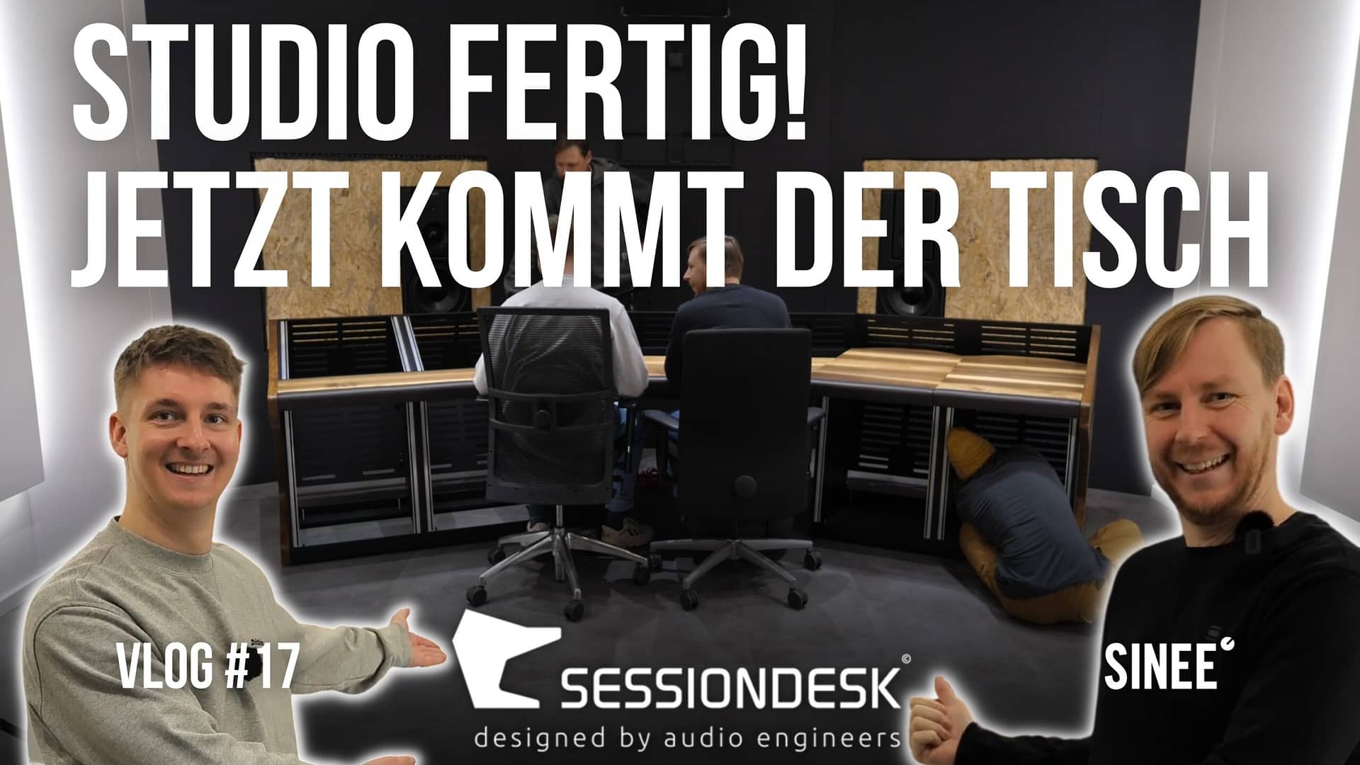 Neuer Sessiondesk Studiotisch – Echtholz Studiodesk mit Platz für Racks ...