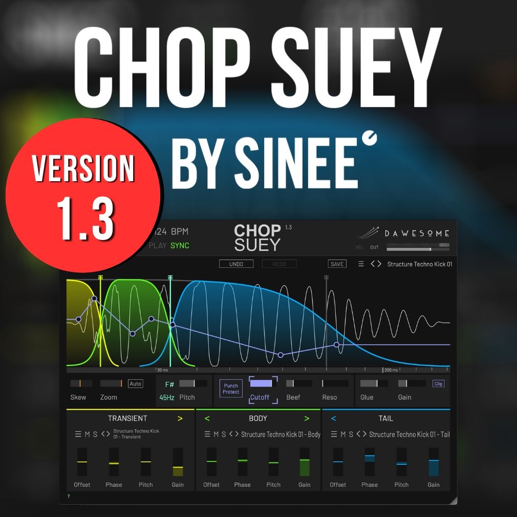 Chop Suey - The Kick Plugin by SINEE | CHPS-001